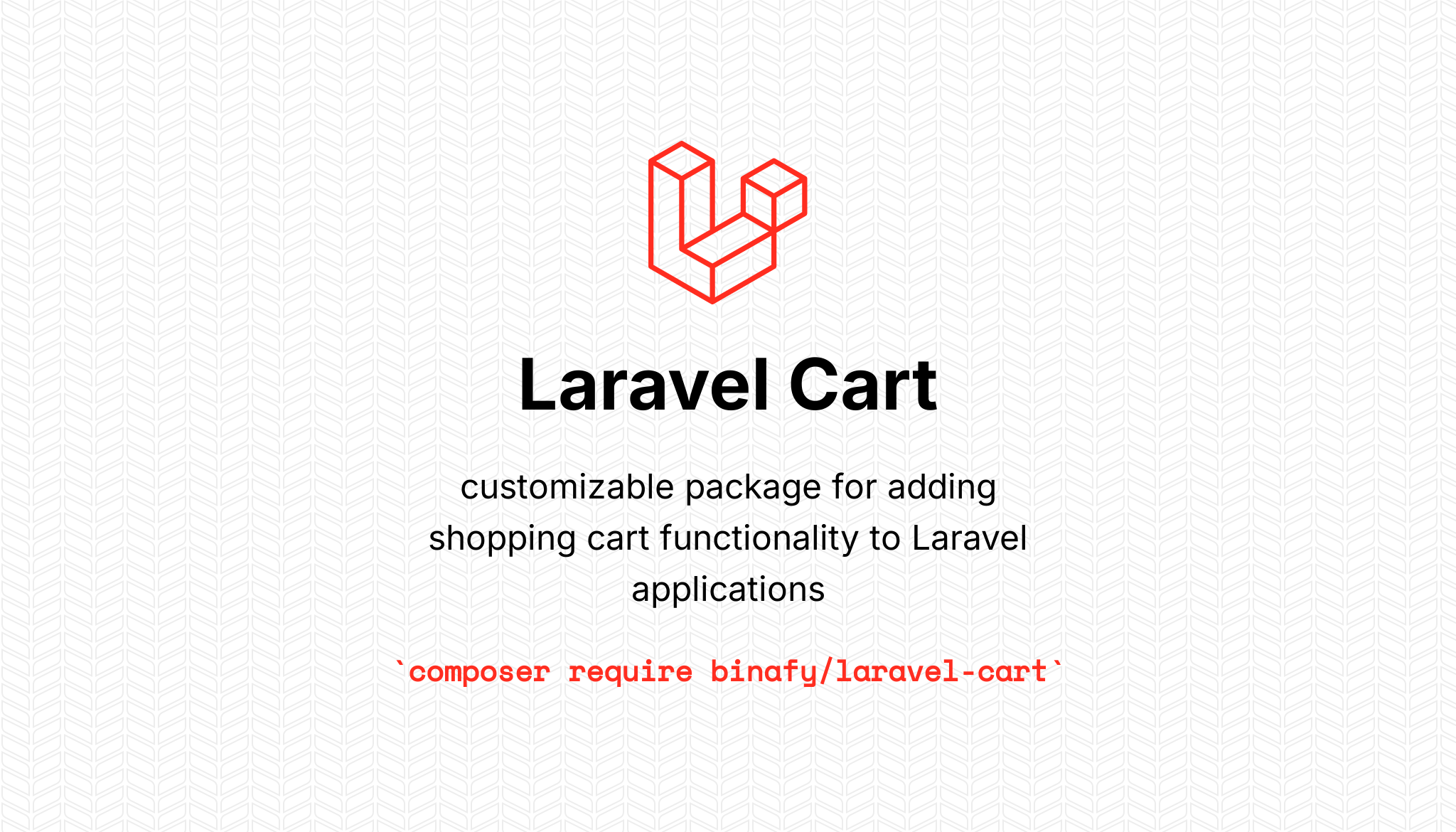 Github Binafylaravel Cart Laravel Cart Is A Customizable Package For Adding Shopping Cart